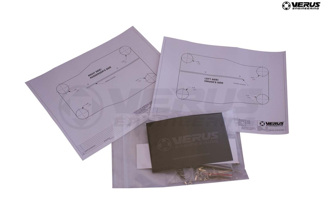 Rear Diffuser Install Kit for Diff Cooler - S550 Ford Mustang Shelby GT350 | Verus Engineering